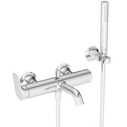 Ideal Standard La Dolce Vita Wannenarmatur BD667AA Aufputz, mit Handbrause-Set, Ausladung 202mm, verchromt