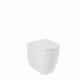 Kludi RESA S Spiralflush-Stand-WC 27WCB0343 55 cm, Universalf&ouml;rmiger Abfluss Wei&szlig; gl&auml;nzend