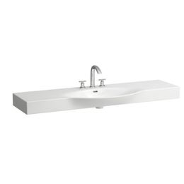 Laufen Palace Waschtisch 8117060001041 150x51cm, ungeschnitten, weiß, 1 Hahnloch
