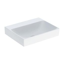 Geberit One Waschtisch 505021016 50 cm, ohne Hahnloch und &Uuml;berlauf, wei&szlig; KeraTect