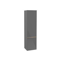 Villeroy & Boch Villeroy und Boch Venticello Hochschrank A95105FP 40,4 x 154,6 x 37,2 cm, links, Griff Copper, Glossy Grey