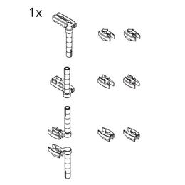 Kermi Gelenke 2533865 f&uuml;r V2 FW2/V2 TS1, silber hochglanz, Ersatzteilset