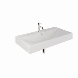 Kludi RESA Waschtisch 59WW10153 101 x 50 x 12 cm Ein Hahnloch Mattwei&szlig;