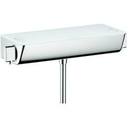 Hansgrohe Ecostat Select Brausethermostat 13161400 weiss chrom, ESG Glasablage