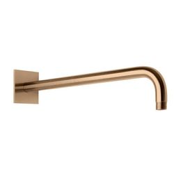 Herzbach Design iX PVD Wandarm 21.960450.2.39 Copper Steel, f&uuml;r Regenbrause, 450mm, mit Rosette 70x70mm