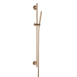 Herzbach Design iX PVD Dusch-Wandstange 21.922700.1.39 Copper Steel, 900mm, mit Stabhandbrause