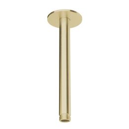 Herzbach Design iX PVD Deckenarm 21.964820.1.41 Brass Steel, f&uuml;r Regenbrause, 200mm, mit Rosette d= 70mm