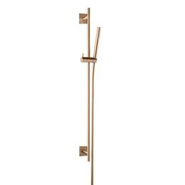 Herzbach Design iX PVD Dusch-Wandstangenset 21.922700.2.39 Copper Steel, 900mm, mit Stabhandbrause