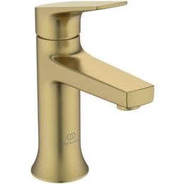 Ideal Standard La Dolce Vita Waschtischarmatur BD656A2 ohne Ablaufgarnitur, Ausladung 100mm, brushed gold