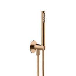 Herzbach Design iX PVD Wannenset 21.914500.1.39 Copper Steel, integriertem Brauseanschlussbogen, Brauseschlauch 1.600mm