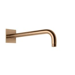 Herzbach Design iX PVD Wandarm 21.960350.2.39 Copper Steel, f&uuml;r Regenbrause, 350mm, mit Rosette 70x70mm