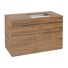Villeroy & Boch Villeroy und Boch Venticello Waschtisch-Unterschrank A94301RH 95,7x60,6x50,2cm, Waschtisch rechts, Griff Chrom, Kansas Oak