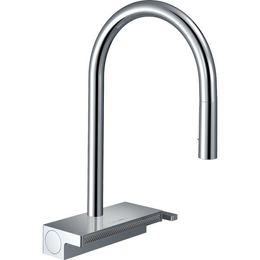 Hansgrohe Aquno Select M81 Küchenarmatur 73831000 mit Ausziehbrause, 3jet, sBox, chrom