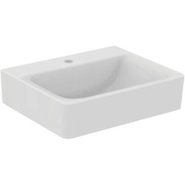 Ideal Standard Connect Cube Waschtisch E811301 mit Hahnloch, ohne &Uuml;berlauf, 55 x 46 cm, wei&szlig;