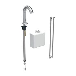 Geberit Piave Infrarot-Waschtischarmatur 116166211 Standmontage, Generatorbetrieb, AP-Funktionsbox, hochglanz-verchromt, mit Mischer