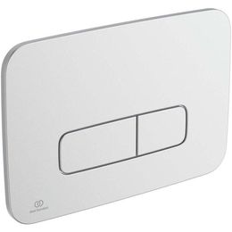 Ideal Standard Oleas WC-Bet&auml;tigungsplatte R0124JG 241x8,5x165mm, pneumatisch, chrom matt