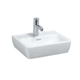 Laufen Pro A Handwaschbecken 8119510001041 45x34cm, mit &Uuml;berlauf, 1 Hahnloch, wei&szlig;