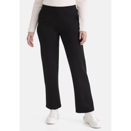 Schlupfhose STOOKER WOMEN "Mary Jersey Wide leg fit", Damen, Gr. 38, L&auml;nge 30, schwarz, Jersey, 67% Viskose, 27% Polyamid, 6% Elasthan, weit lang, Hosen Schlupfhose, Wide Leg Fit Casual Clean Wash Jersey f&uuml;r Damen