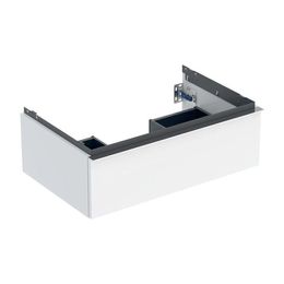 Geberit iCon Waschtisch-Unterschrank 502311012 74x24,7x47,6cm, wei&szlig;/lackiert hochgl&auml;nzend/Griff glanzverchromt
