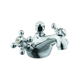 Kludi 1926 Waschtisch Zweigriffarmatur 510120520 chrom, mit Ablaufgarnitur