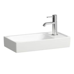 Laufen Meda Handwaschbecken H8151134001121 46x23,5cm, unterbauf&auml;hig, ohne &Uuml;berlauf, 1 Hahnloch, wei&szlig; mit LCC