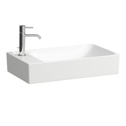 Laufen Meda Waschtisch-Schale H8121130001051 60x35cm, mit &Uuml;berlauf, HL links, wei&szlig;