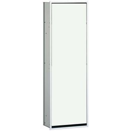 Emco Asis Modul 300 Schrankmodul 977027463 aluminium/optiwhite, Glast&uuml;r, Unterputzmodell