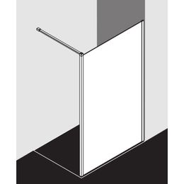 Kermi Xb Glasanlage XBWDR12020VYK 120x200mm, silber hochglanz, ESG SR Opaco Clean, rechts