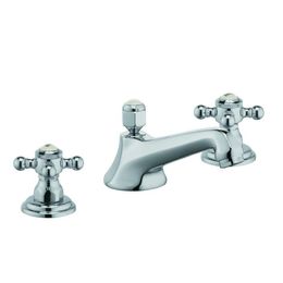 Kludi 1926 Waschtisch 3 Loch Armatur 510460520 chrom, mit Ablaufgarnitur