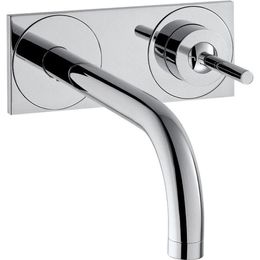 Hansgrohe Axor Uno Wand Waschtischarmatur 38112000 Unterputz, mit Platte, Ausladung 165mm, chrom
