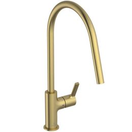 Ideal Standard Gusto K&uuml;chenarmatur BD408A2 brushed gold, mit hohem Rohrauslauf
