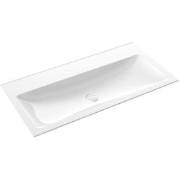 Emco Asis Mineralguss-G&auml;ste-Waschtisch 957711430 wei&szlig;, &Oslash; 1000 mm, ohne &Uuml;berlauf, ohne Hahnloch