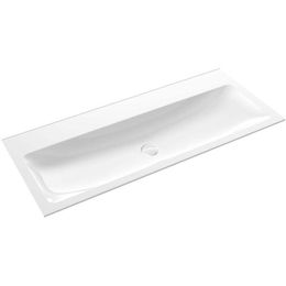 Emco Asis Mineralguss-G&auml;ste-Waschtisch 957711420 wei&szlig;, &Oslash; 1200 mm, ohne &Uuml;berlauf, ohne Hahnloch