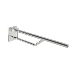 HEWI Warm Touch St&uuml;tzklappgriff Duo 950.50.12150 Kunststoff Chromoptik, Ausladung 700 mm, mobil