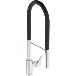 Ideal Standard Gusto K&uuml;chenarmatur BD421AA chrom, mit 2-Funktionshandbrause aus Metall