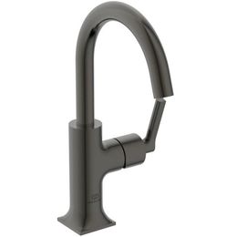 Ideal Standard Joy Neo Waschtisch-Einhebelmischer BD148A5 mit Ablaufgarnitur, Ausladung 140mm, ohne Ablaufgarnitur, magnetic grey