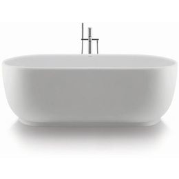 Duravit Luv Oval-Badewanne 700461000000000 160 x 75 x 46 cm, freistehend, 2 R&uuml;ckenschr&auml;gen, wei&szlig;
