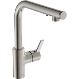 Ideal Standard Gusto Wand-K&uuml;chenarmatur A7817GN silver storm, mit Sensor-Fl&uuml;ssigseifenspender, Bausatz 2