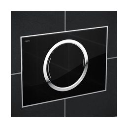Mepa Zero Bet&auml;tigungsplatte 421855 Glas schwarz, 2-Mengensp&uuml;lung