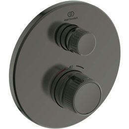 Ideal Standard CeraTherm Navigo Brausethermostat Unterputz A7295A5 rund, Fertigmontageset, magnetic grey