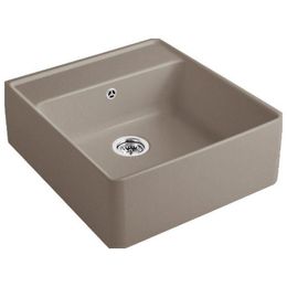 Villeroy & Boch Villeroy und Boch Spülstein Einzelbecken 632062TR Ablaufgarnitur, Exzenterbetätigung, Befestigungssatz, Timber