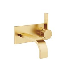 Dornbracht Mem Fertigmontageset 36863782-28 f&uuml;r Waschtisch-Wand-Einhandmischer, ohne Ablaufgarnitur, messing geb&uuml;rstet