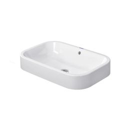 Duravit Happy D.2 Aufsatz Waschbecken 2314600000 60 x 40 cm, weiss, mit &Uuml;berlauf, ohne Hahnlochbank