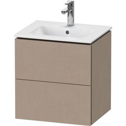 Duravit L-Cube Waschtisch-Unterschrank LC621807575 52x39,1x55cm, 2 Schubk&auml;sten, wandh&auml;ngend, leinen