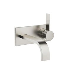 Dornbracht Mem Fertigmontageset 36863782-06 f&uuml;r Waschtisch-Wand-Einhandmischer, ohne Ablaufgarnitur, platin matt