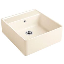 Villeroy & Boch Villeroy und Boch Sp&uuml;lstein Einzelbecken 632061KR Ablaufgarnitur, Handbet&auml;tigung, Befestigungssatz, Crema