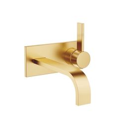 Dornbracht Mem Fertigmontageset 36864782-28 f&uuml;r Waschtisch-Wand-Einhandmischer, ohne Ablaufgarnitur, messing geb&uuml;rstet