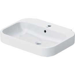 Duravit Happy D.2 Waschtisch 23166500001 65 x 50 cm, weiss, wondergliss, 1 Hahnloch
