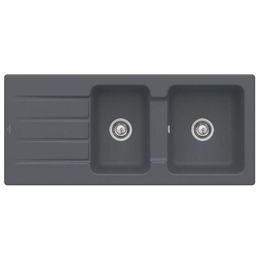 Villeroy & Boch Villeroy & Boch Architectura Einbausp&uuml;le 338001i4 mit Ablaufgarnitur und Handbet&auml;tigung, Graphit