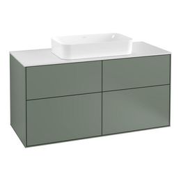 Villeroy & Boch Villeroy und Boch Finion Waschtischunterschrank G26100GM 120x60,3cm, Emotion, Abdeckplatte white matt, Olive Matt Lacquer